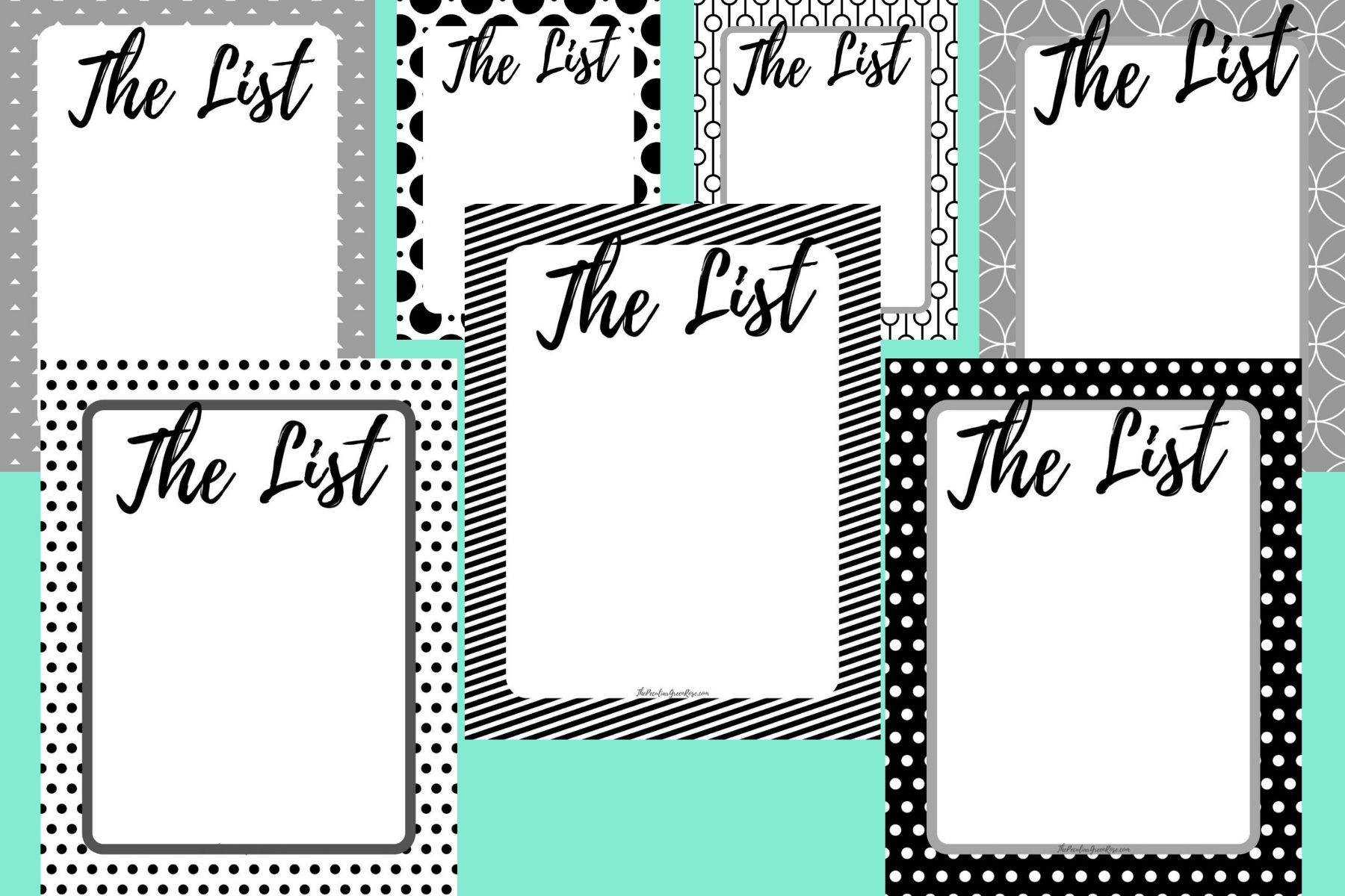 14 Blank To Do List - Free Printables - The Peculiar Green Rose