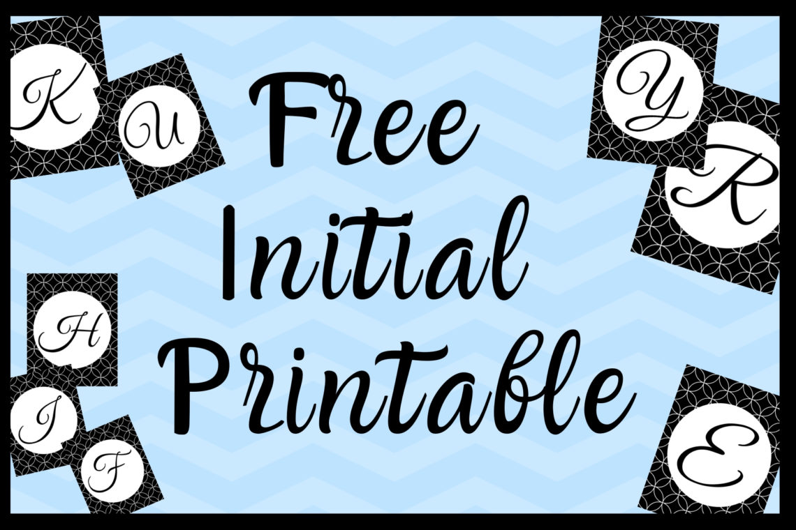 Free Initial Printable - The Peculiar Green Rose