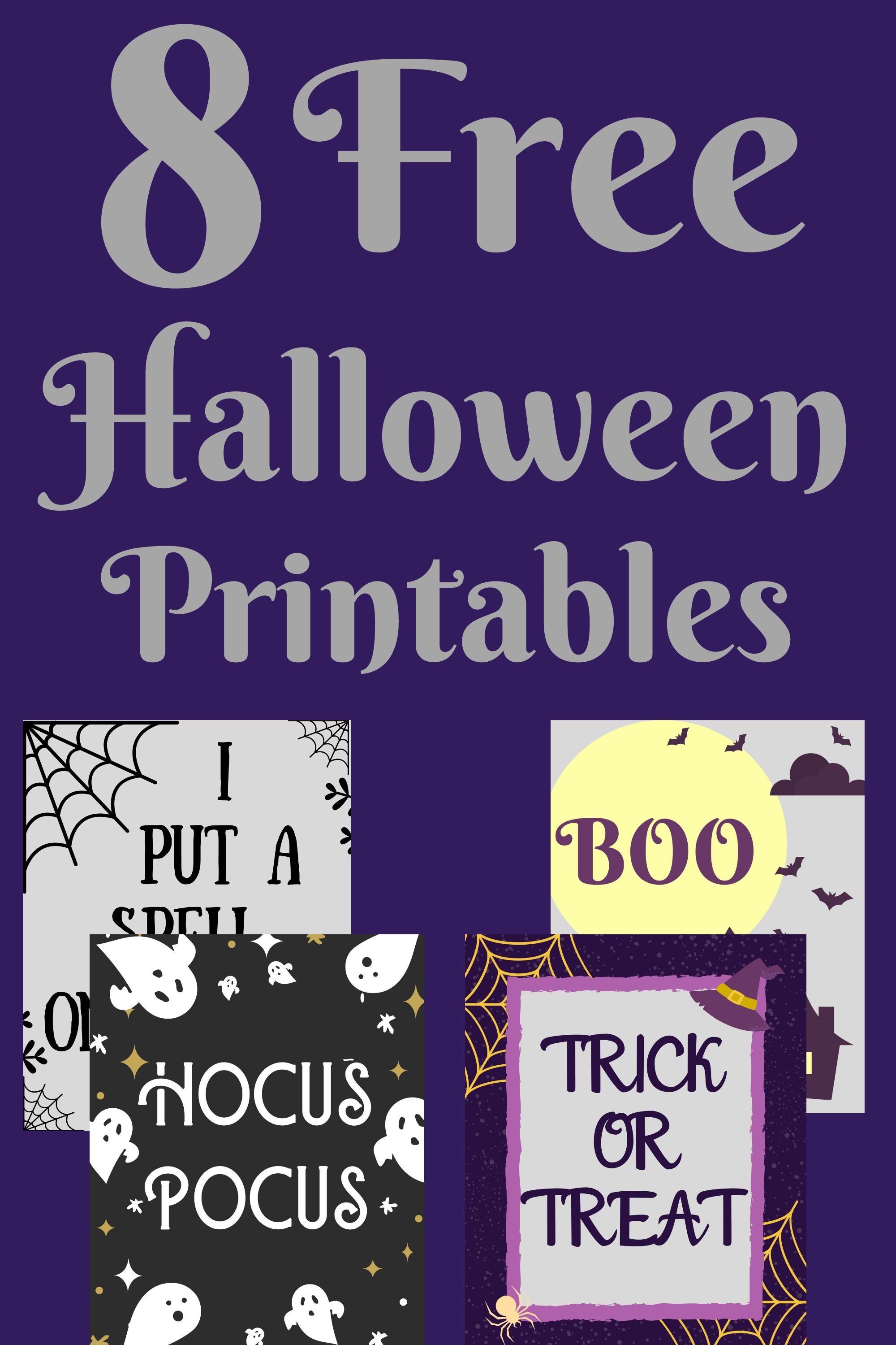 8 Free Halloween Printables - The Peculiar Green Rose