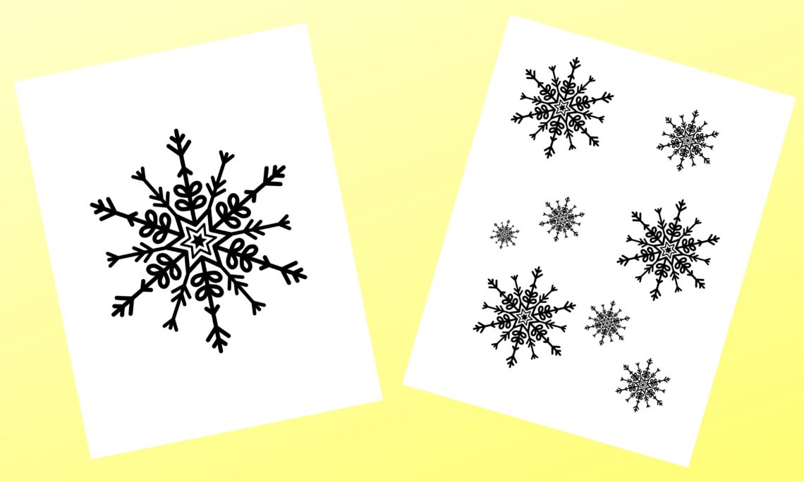 177 Free Printable Snowflake Templates & Coloring Pages - The Peculiar ...