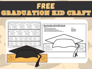 Printable Graduation Hat - The Peculiar Green Rose