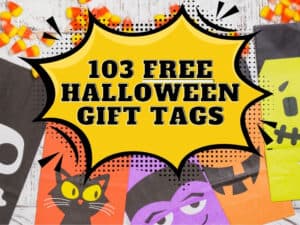 103 Free Halloween Gift Tags Printable - The Peculiar Green Rose