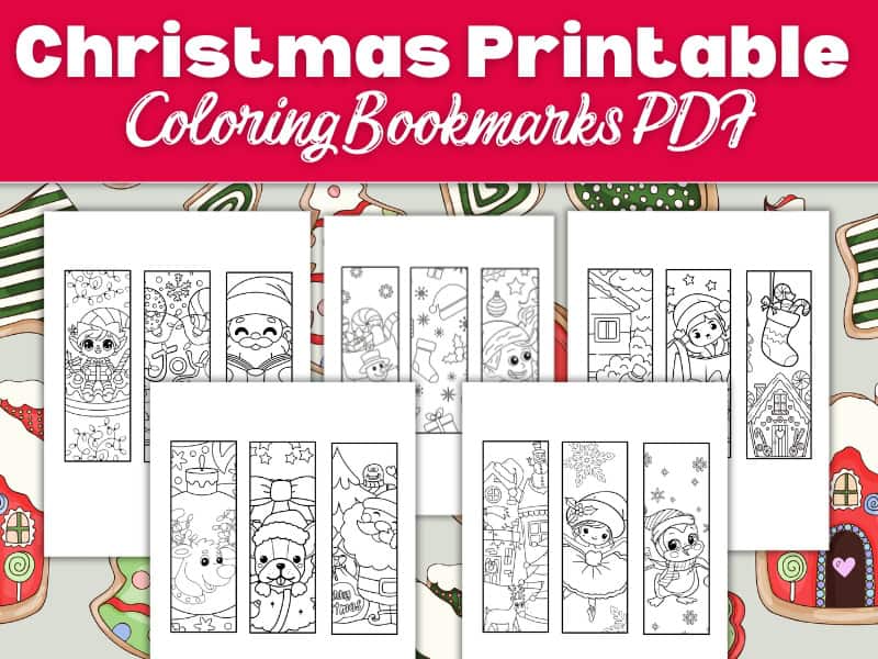 Printable Coloring Bookmarks PDF - The Peculiar Green Rose