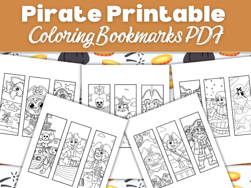 Printable Coloring Bookmarks PDF - The Peculiar Green Rose