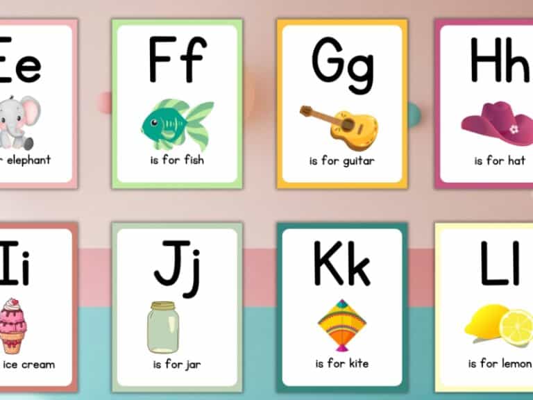 Alphabet Wall Posters Printable PDF - The Peculiar Green Rose