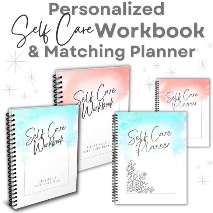 Self Care Workbook and Printable Sales Page - The Peculiar Green Rose